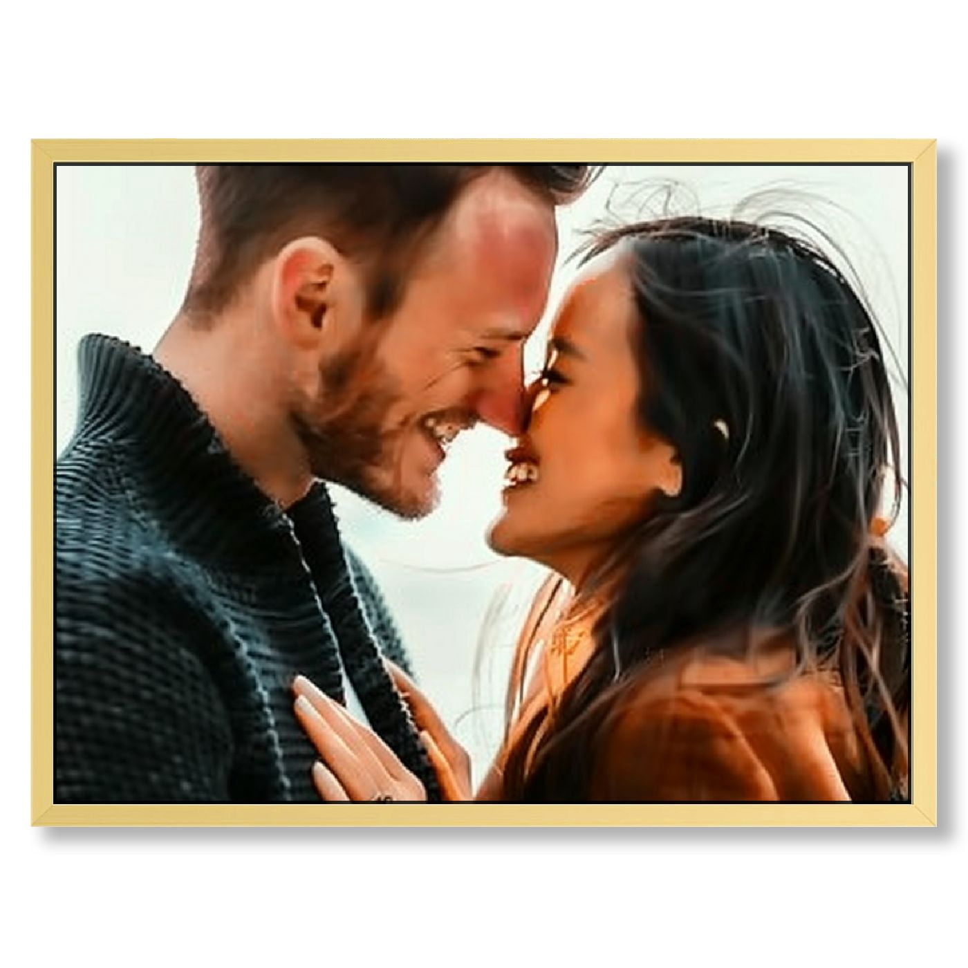 Couple Portrait Poster - Add Your Photo for a ized Poster Print - Great ...