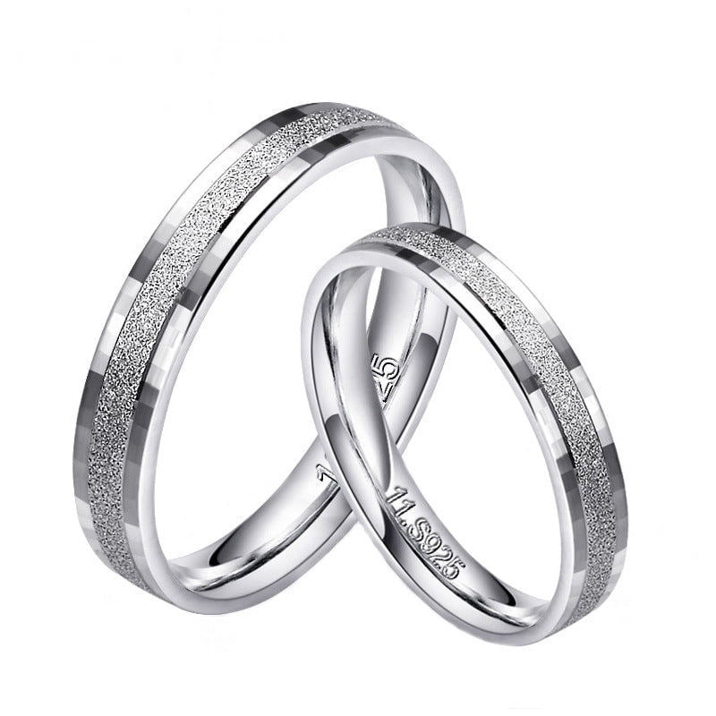 Couple Rings Frosted Scale Bracelet Ring - Walmart.com