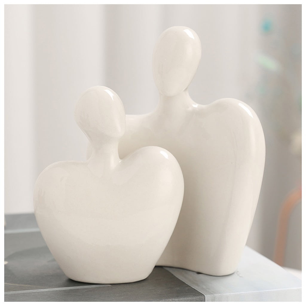 Couple Sculpture For Home Table Bookshelf Desktop Decoration, Ceramic ...