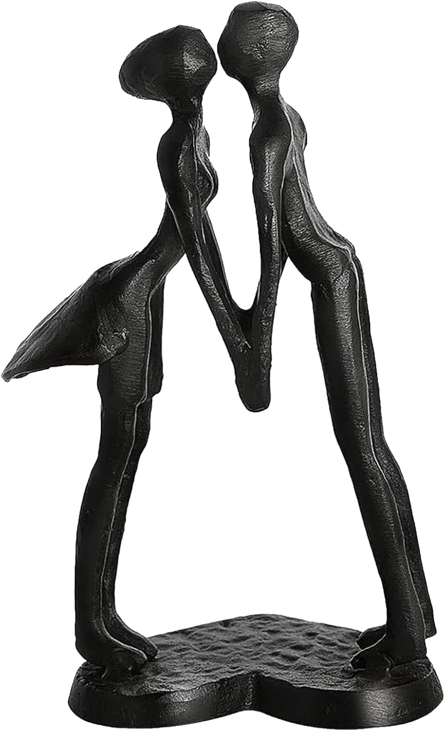 Couple Sculptures Cast Iron Gift for Anniversaries Wedding Small Modern ...