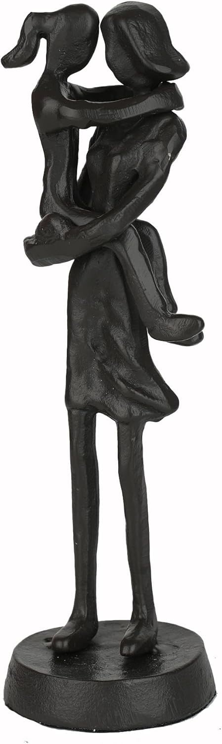 Couple Statue, Metal Couple Sculptures Kissing Under Umbrella, Romantic ...