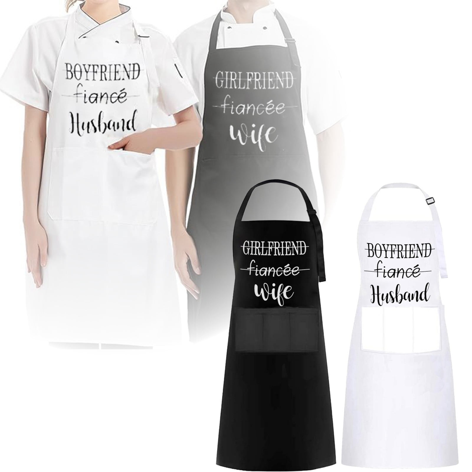 Couple's And Fouling Kitchen Garden Barbecue Printed Apron 2024 ...