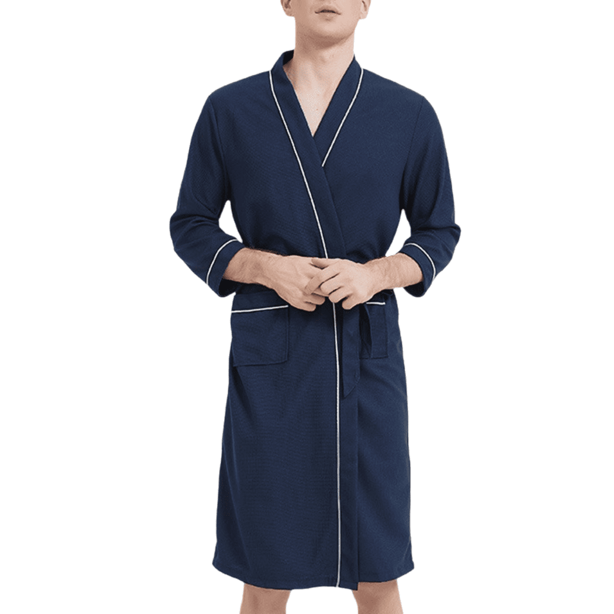 Couple's Waffle Knit Robes Lightweight Full-Length Spa Robes For Women ...