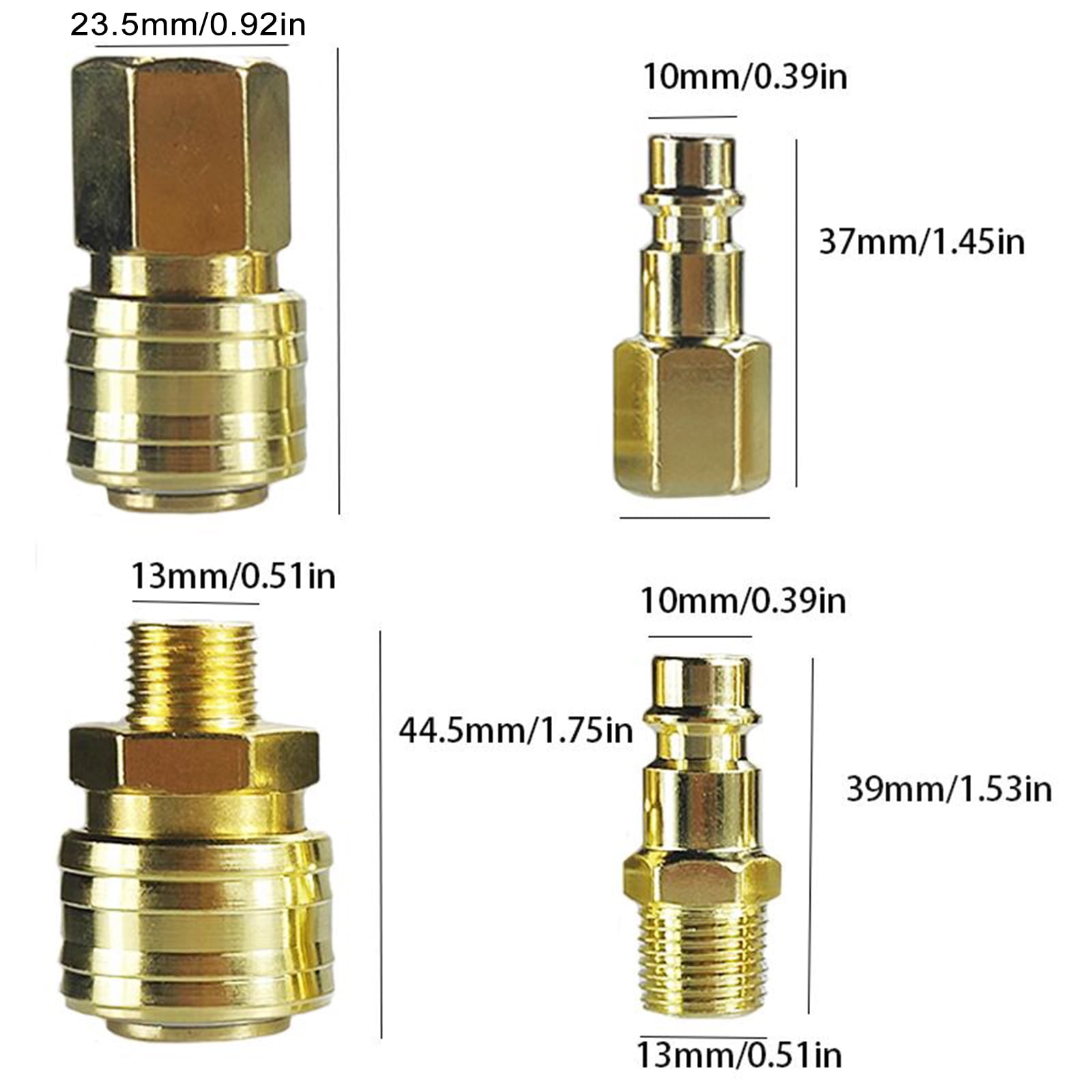 Coupler,1/4''bsp Female/male Male Bsp Female/male 8mm Coupler With 1/4 ...