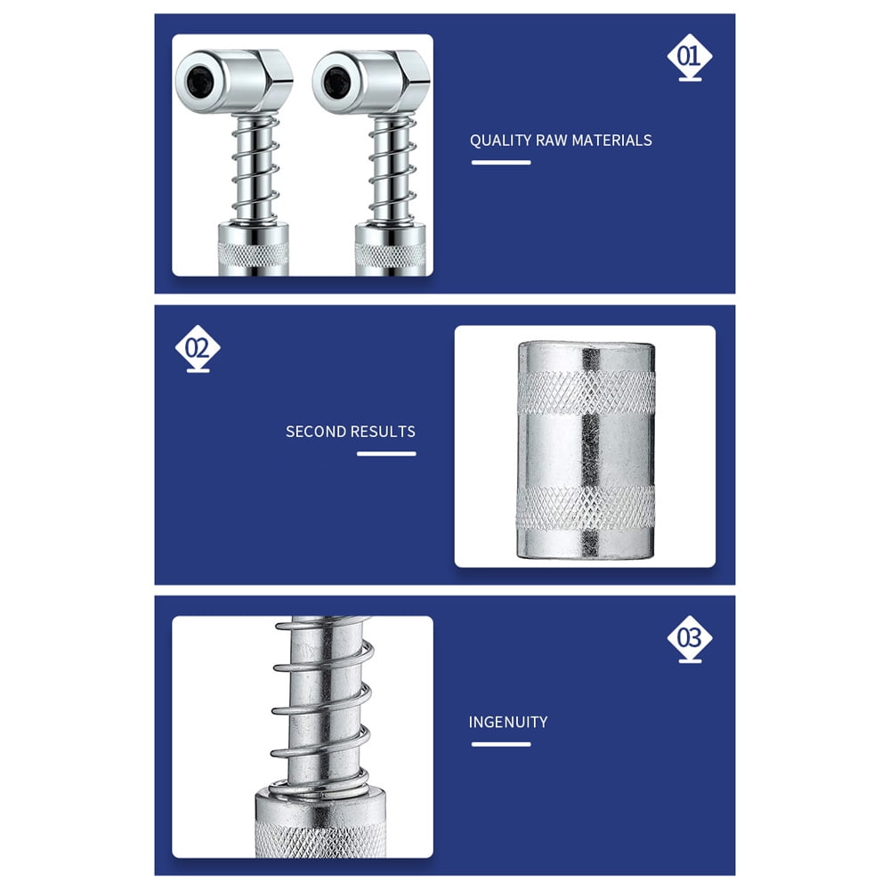 Coupler,Lubrication Tool Carbon Steel Coupler 90° Coupler Adapter Oil ...