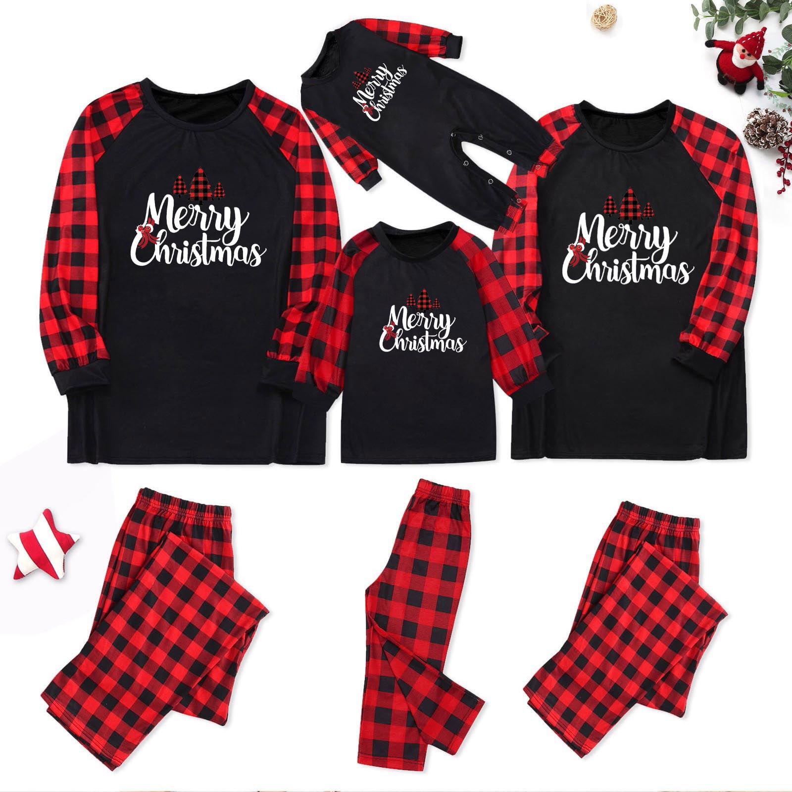Couples Christmas Pajamas Pink Buffalo Plaid Pajama Shorts Family ... Couples Christmas Pajamas Pink Buffalo Plaid Pajama Shorts Family ...