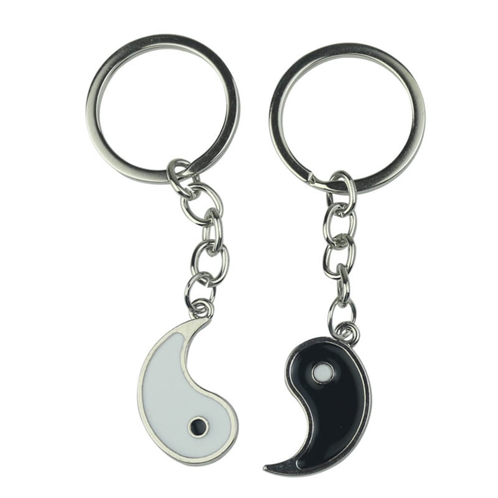 Couples Gifts Keychains for Boyfriend and Girlfriend Matching Yin Yang Keychain 2 Piece Couple ...