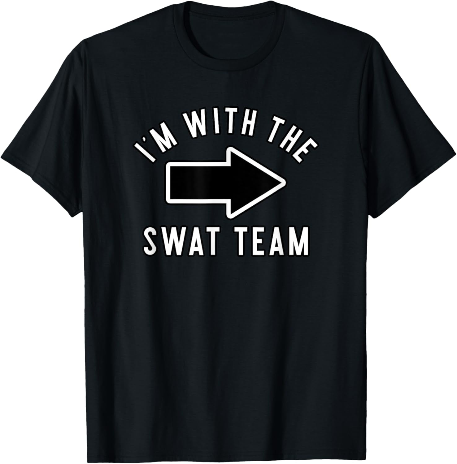 Couples Halloween Costume Shirts I'm With The Swat Team T-ShirtMen and ...