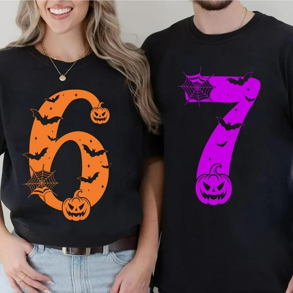 Couples Halloween Hot Trend Tee, 67 Trend, Funny Sixty Seven Matching ...