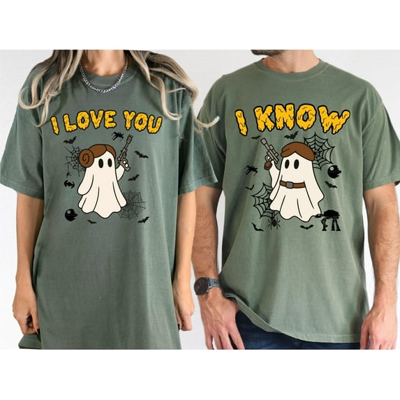 Couples Halloween Shirt, Princess Leia And Han Solo Matching Halloween ...