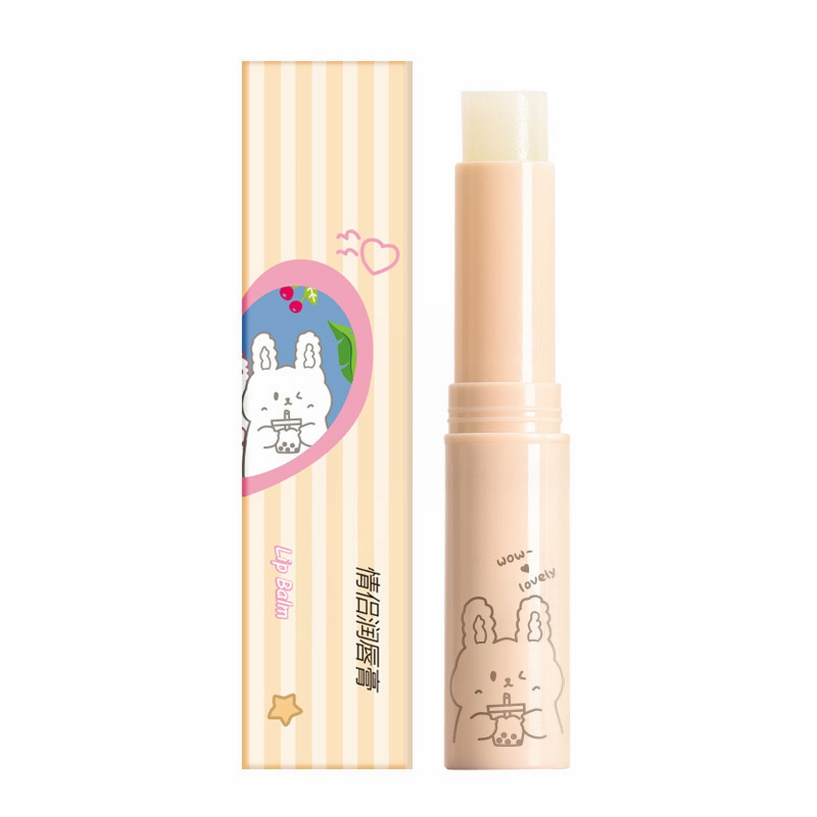 Couples Lip Balm Moisturizing Lip Hydrating Care Lip Colorless Lip Balm ...