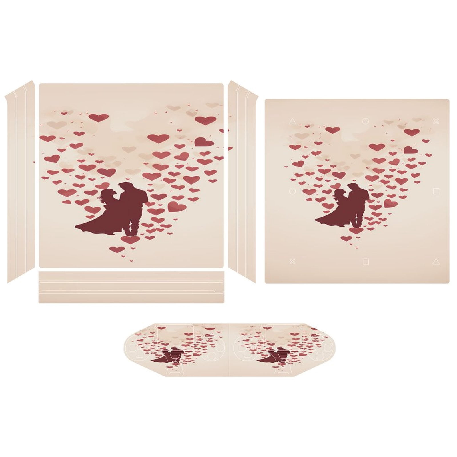 Couples, Love PS4 Pro/PS4 Slim Skin Sticker For Console And Controller ...