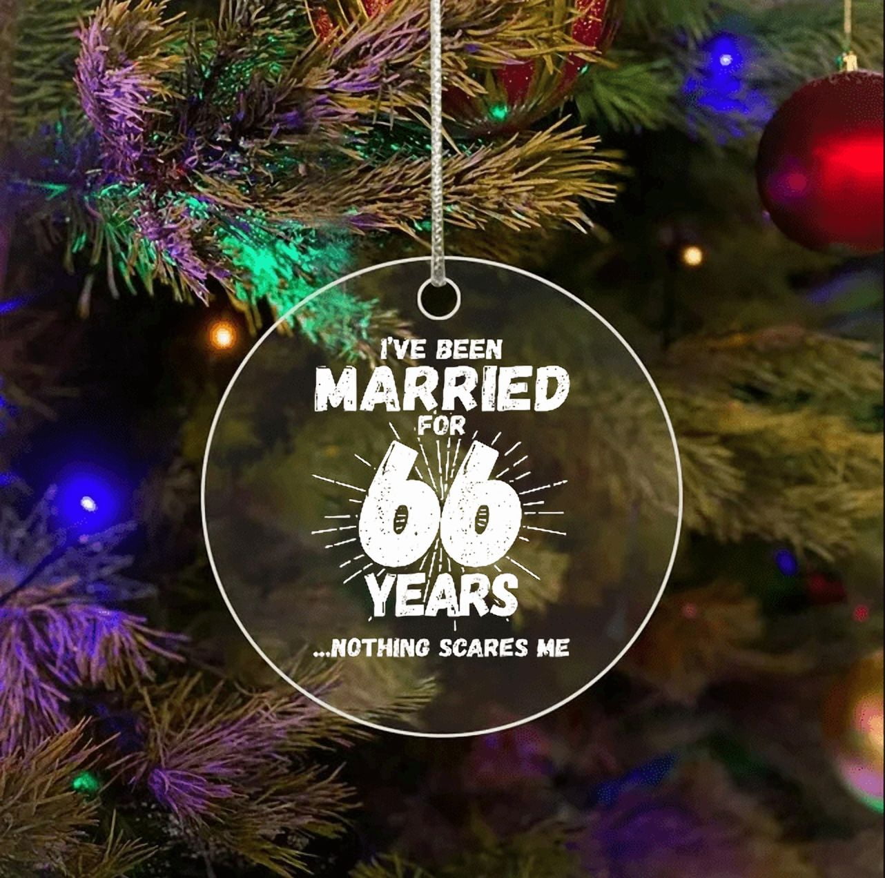 Couples Married 66 Years - 66Th Wedding Anniversary Ornament, Home ...