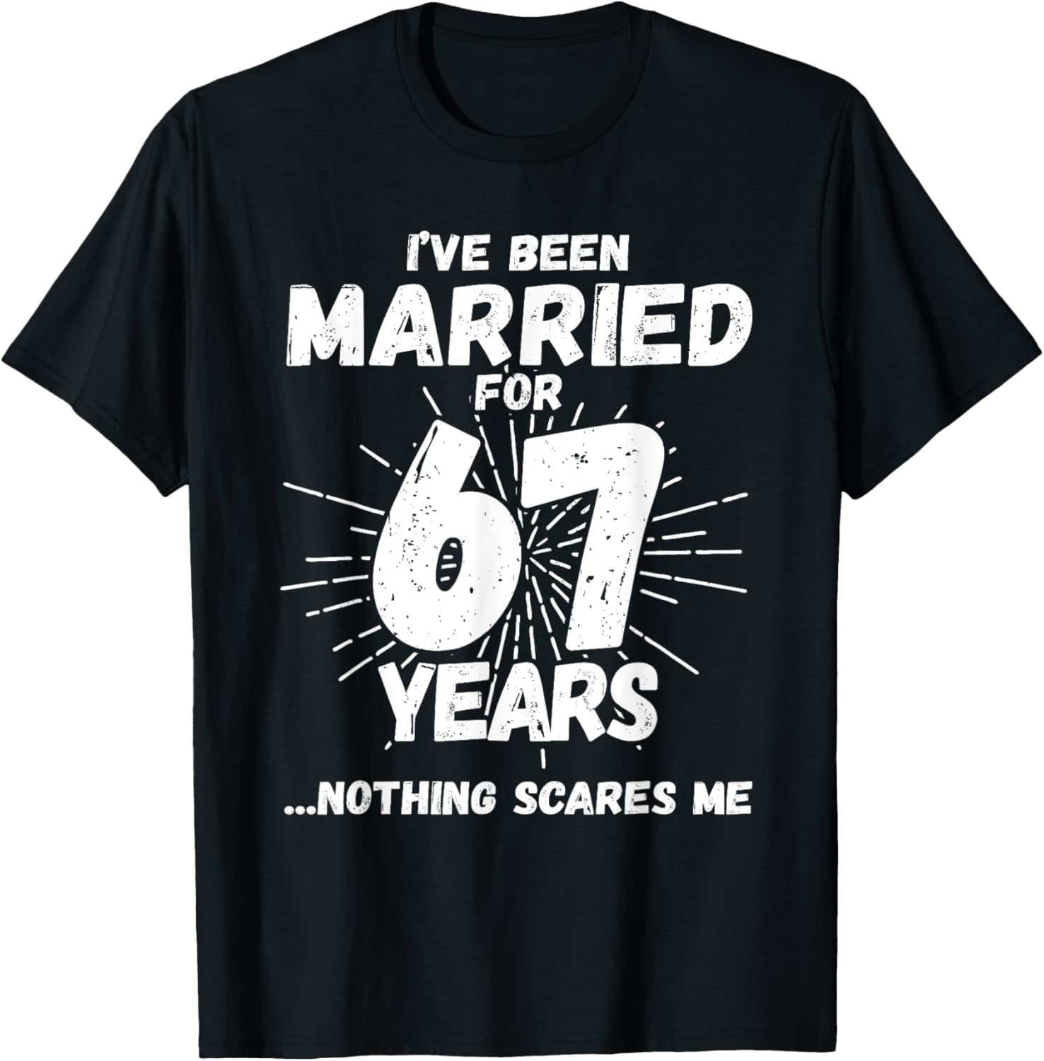 Couples Married 67 Years - Funny 67th Wedding Anniversary T-Shirt ...