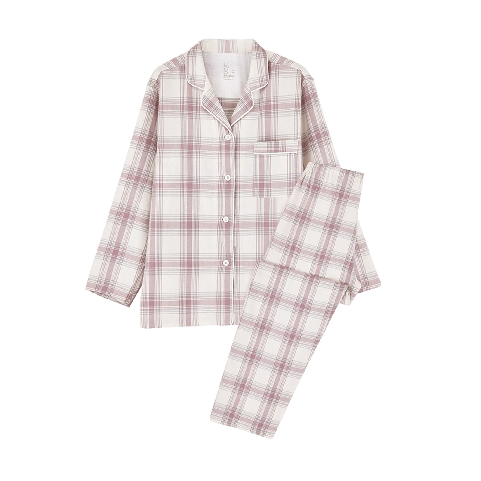 Couples Pajamas Pajama Pants Home Clothes Set Raised Processing Warm ...