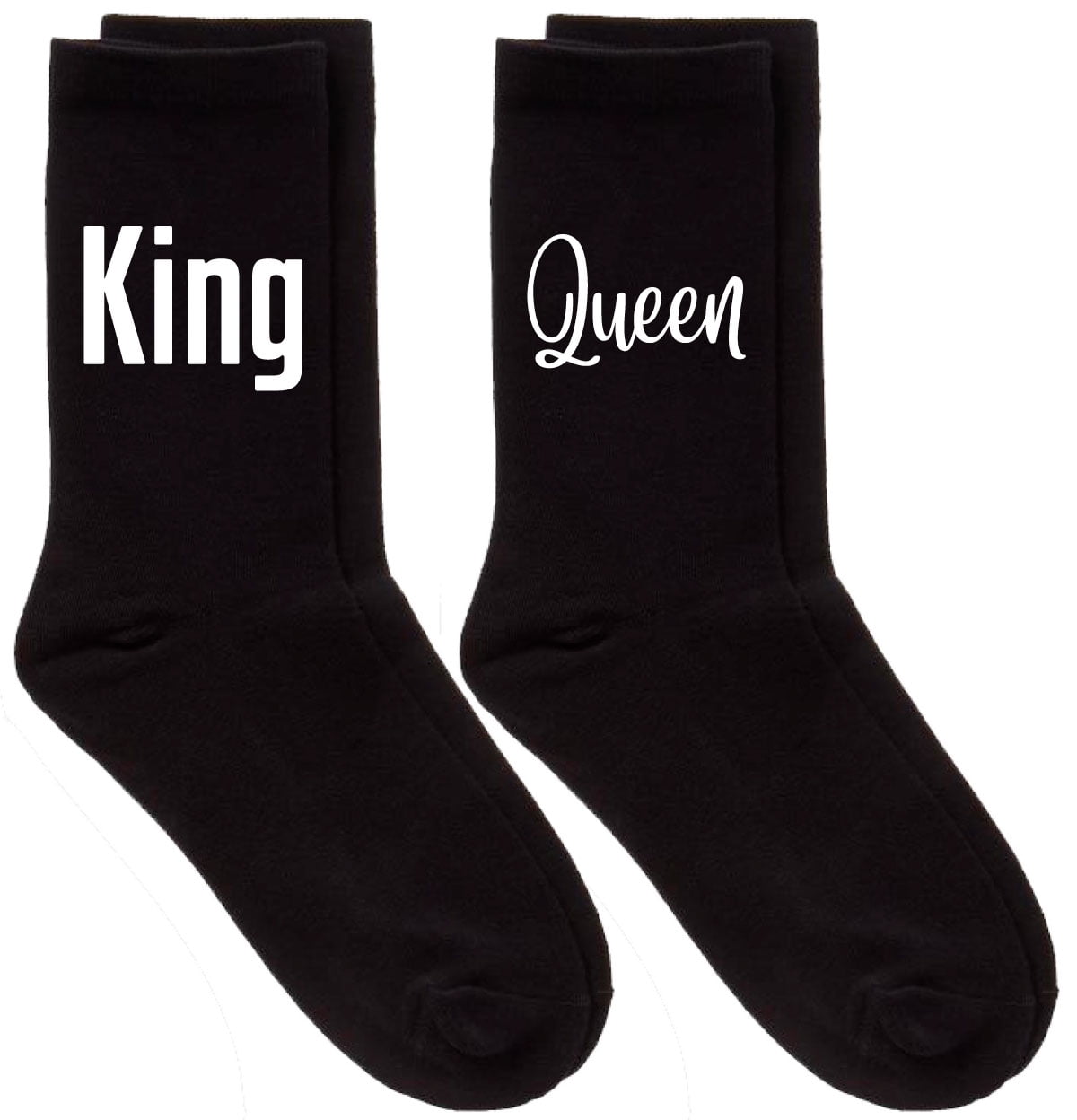 Couples Socks King Queen Birthday Christmas Present Husband Boyfriend ...