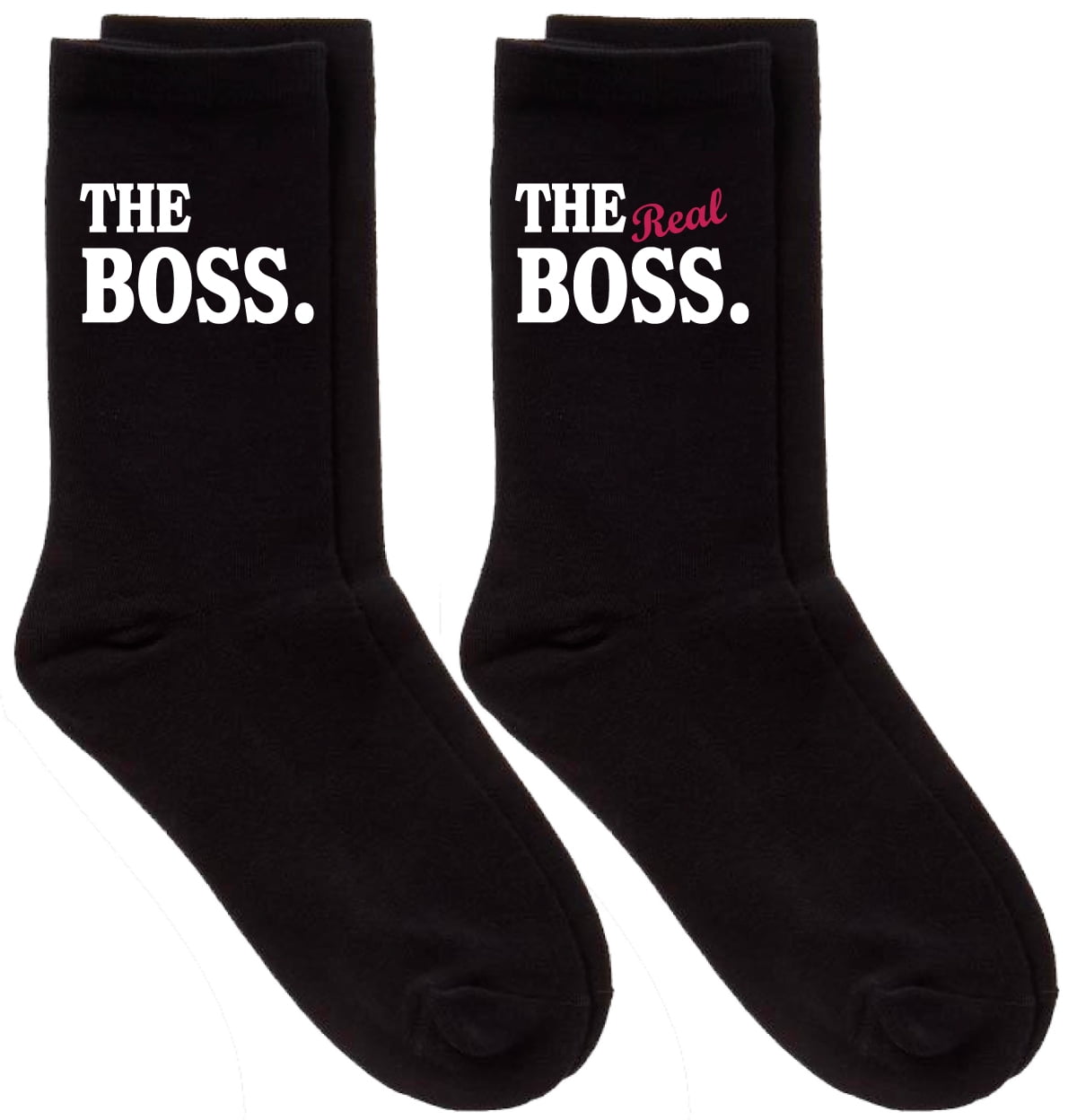 Couples Socks The Boss The Real Boss Socks Present Husband Boyfriend ...