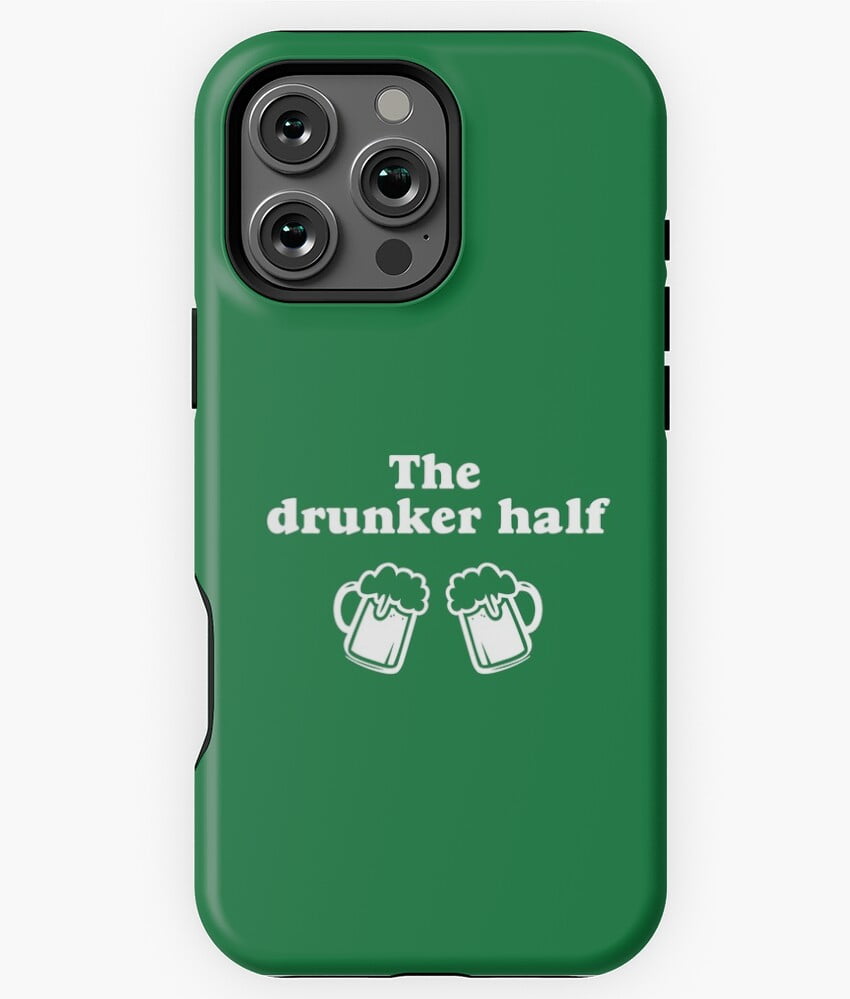 Couples St Patricks Day Drunker Half Phone Case for iPhone 16 15 14 13 ...