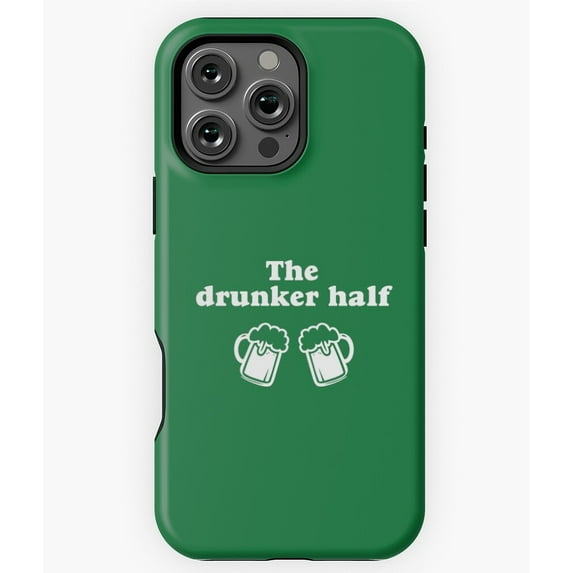 Couples St Patricks Day Drunker Half Phone Case for iPhone 16 15 14 13 ...