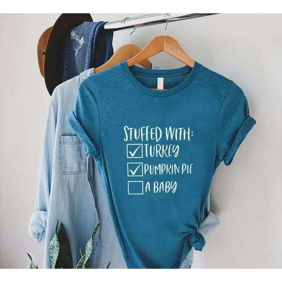 Couples Thanksgiving Pregnancy Announcement Shirt, Matching ...