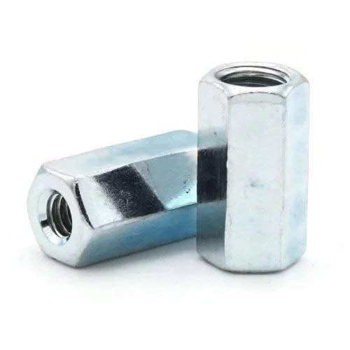 Coupling Reducer Nut Zinc - 3/8"-16 to 1/4"-20 (1/2" F x 1" L)- Qty-100 ...