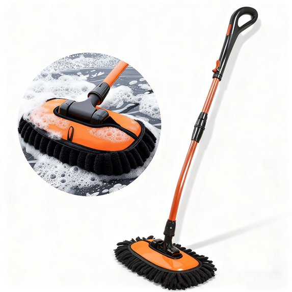 Couradic Car Wash Mop Kit - Car Cleaning Mop with Long Handle Stainless ...