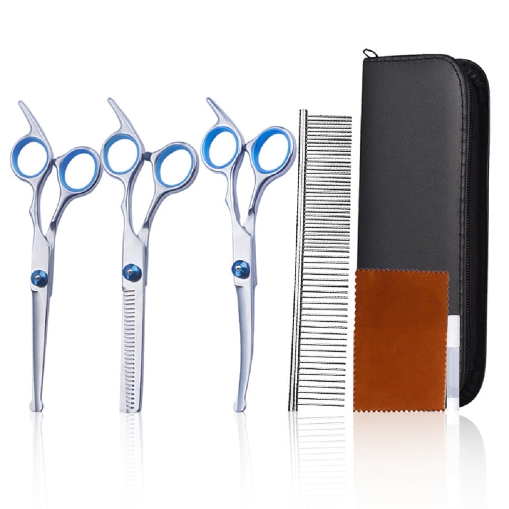 Couradric Dog Grooming Scissors Kit,6 Inch Professional Stainless Steel ...