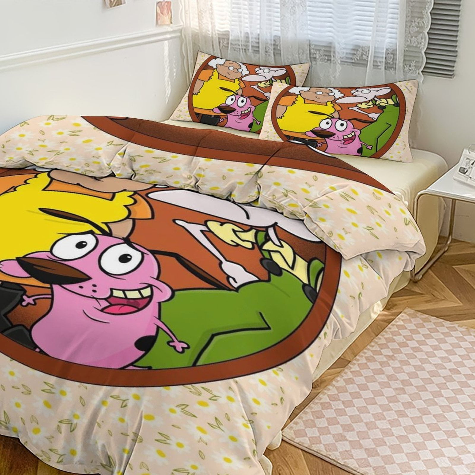 Courage Cow-,Ardly Dog Bedding Set Comforter Set Comforter Soft Quilt ...