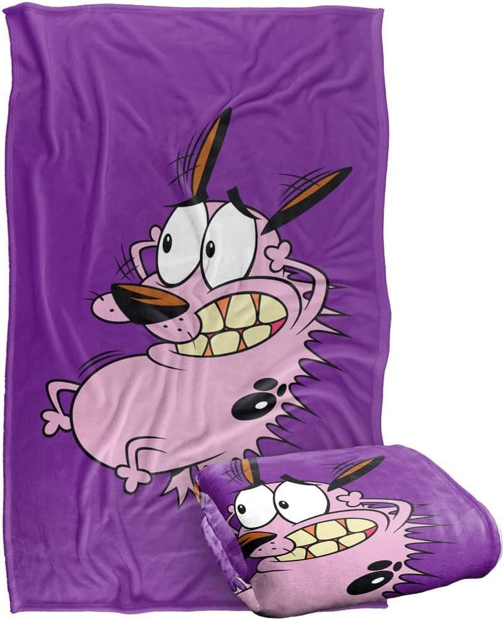 Courage Cowardly Dog Blanket 36 X58 Season 3 Cover Silky Touch Super courage-cowardly-dog-blanket-36-x58-season-3-cover-silky-touch-super