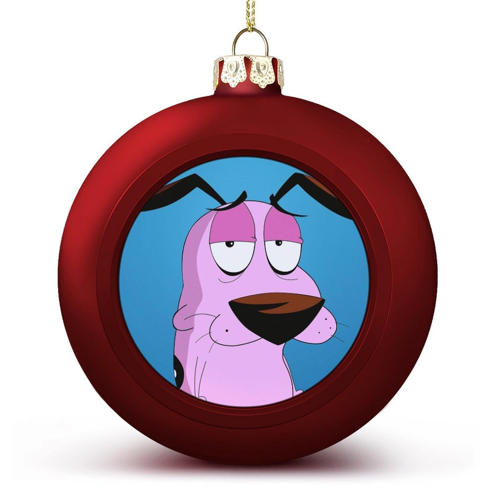 Courage The Cowardly Dog Christmas Ball Ornaments, 2.4 Inch Christmas ...