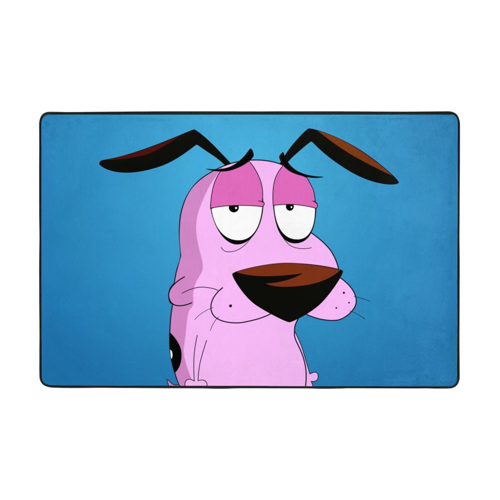 Courage The Cowardly Dog Rug, Ultra Soft Flannel Area Rug With Non-Slip ...