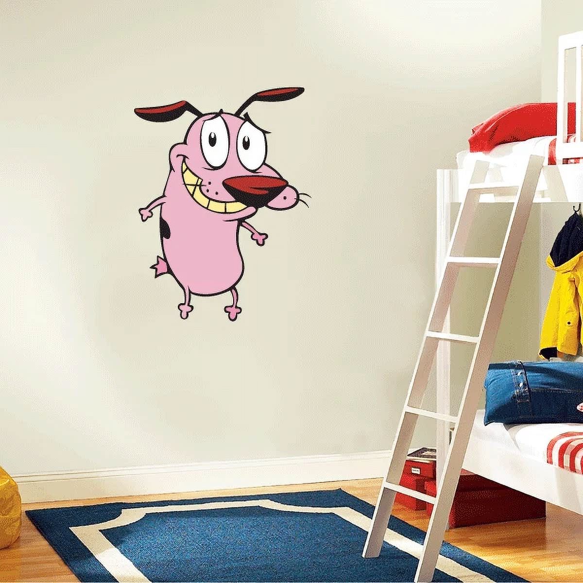 Courage Dog Cartoon Wall Decor Sticker Phone Decal Water Bottle ...