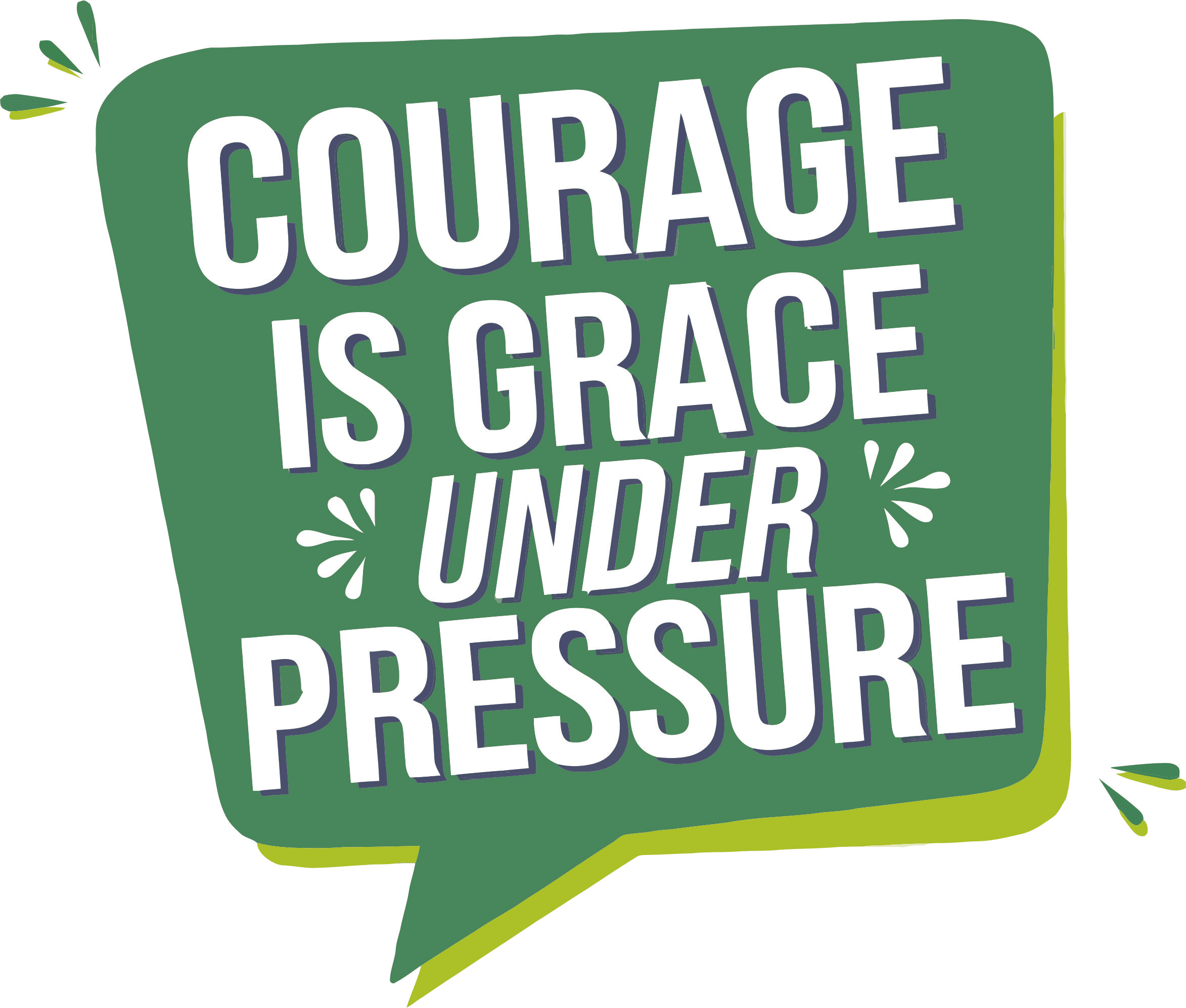Courage Is Grace Under Pressure Quote Positive Life Motivation ...