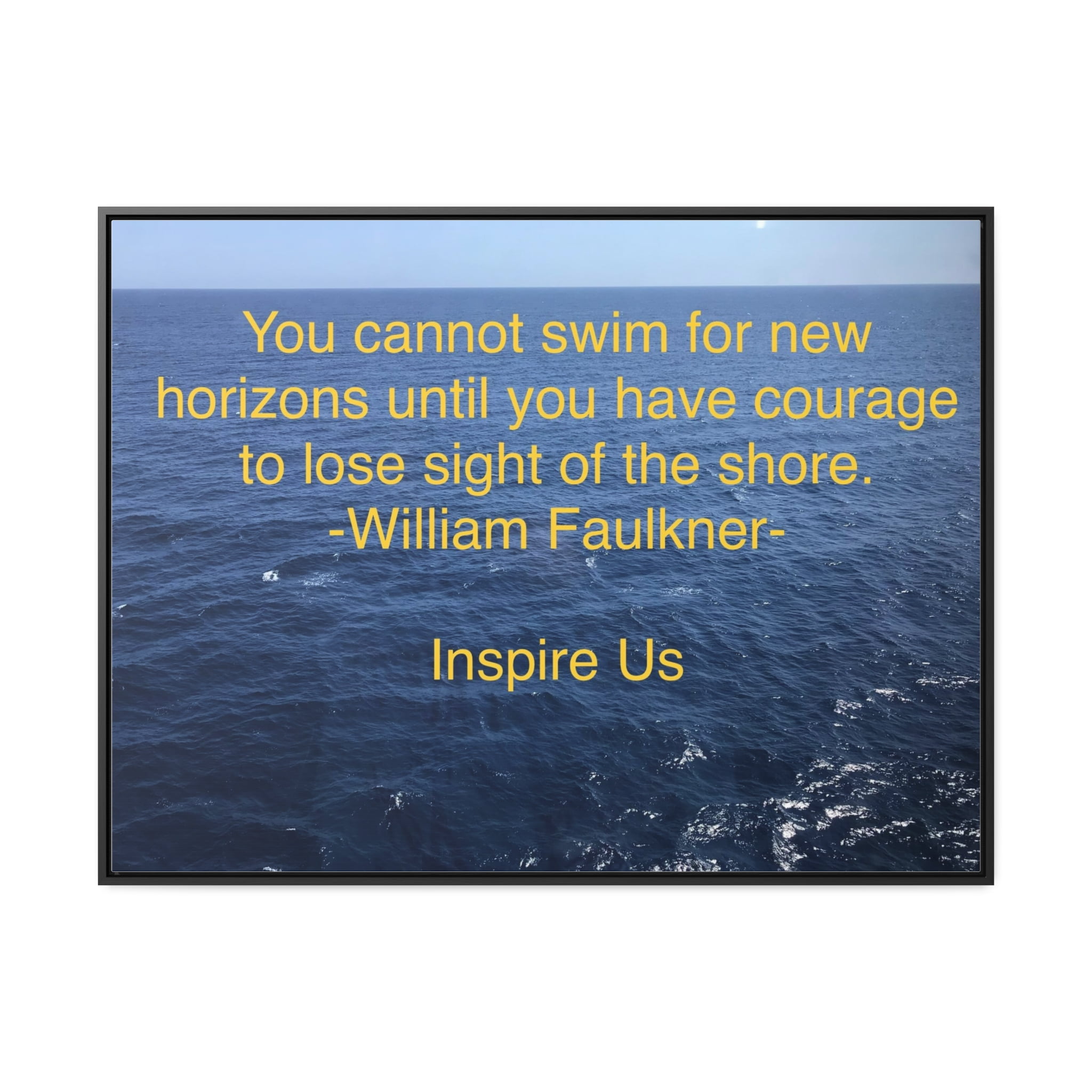 Courage Ocean Gallery Canvas Wraps, Horizontal Frame - Walmart.com