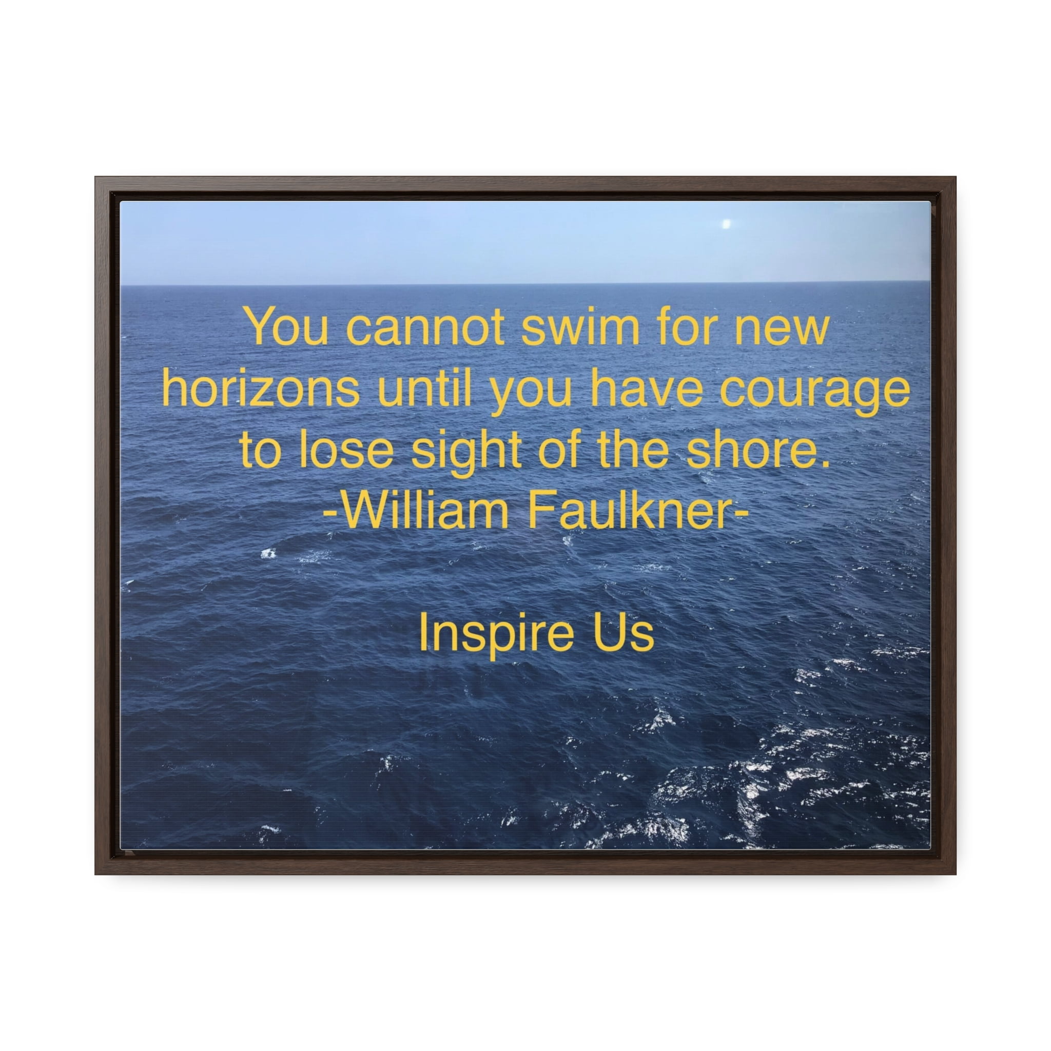 Courage Ocean Gallery Canvas Wraps, Horizontal Frame - Walmart.com