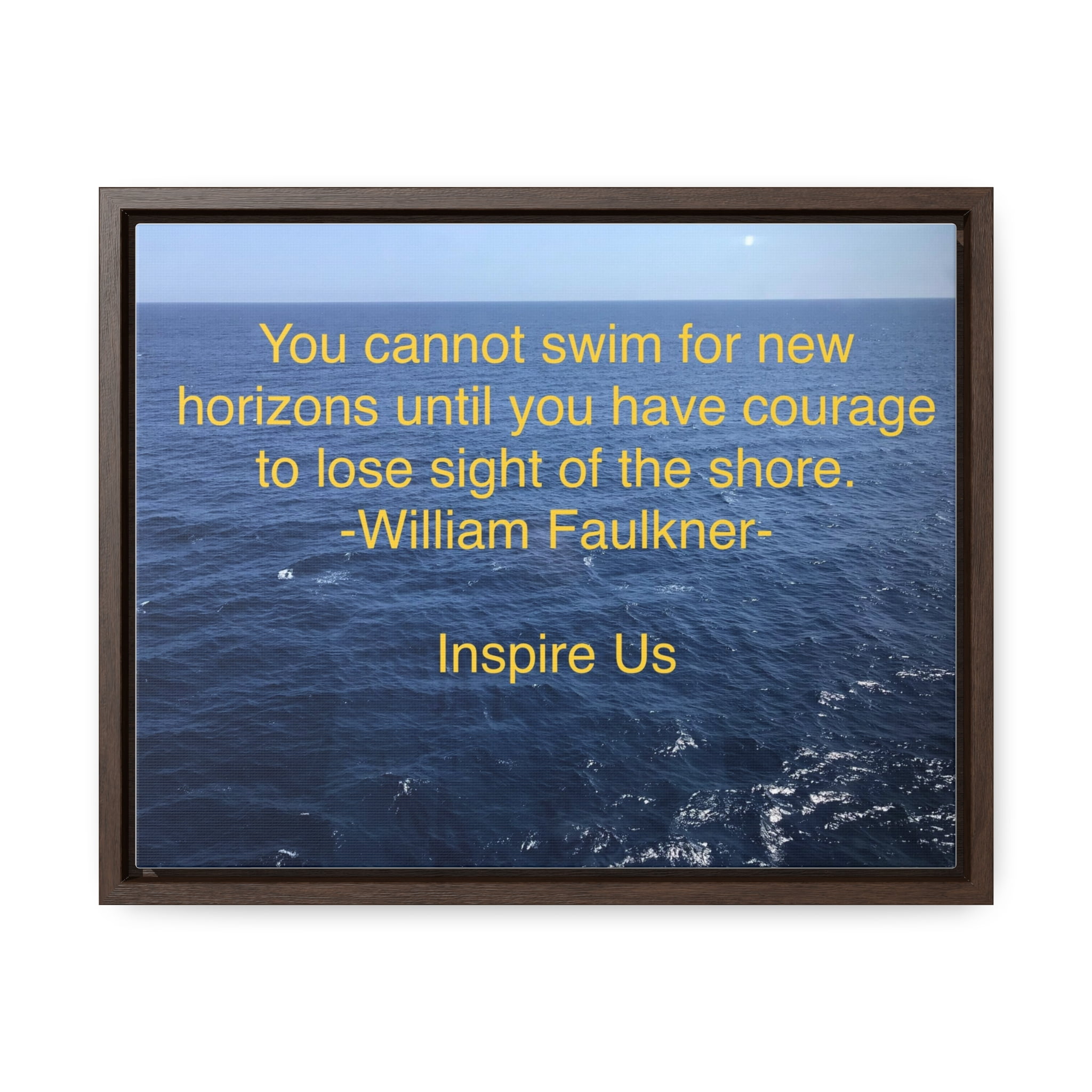 Courage Ocean Gallery Canvas Wraps, Horizontal Frame - Walmart.com