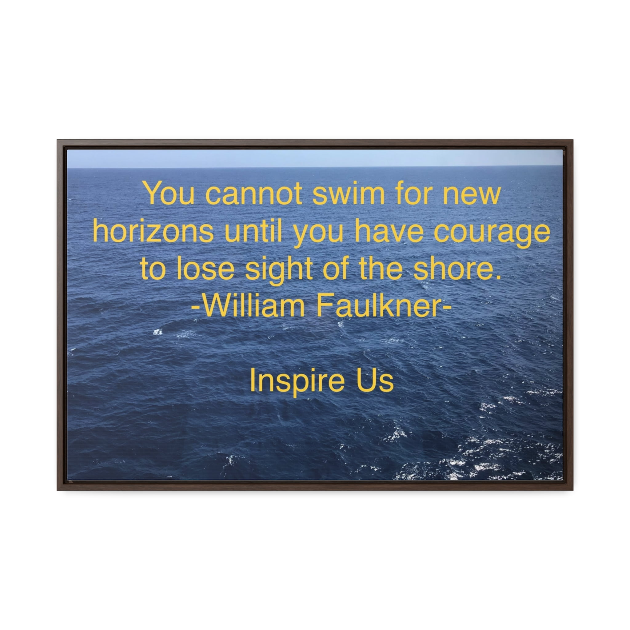 Courage Ocean Gallery Canvas Wraps, Horizontal Frame - Walmart.com