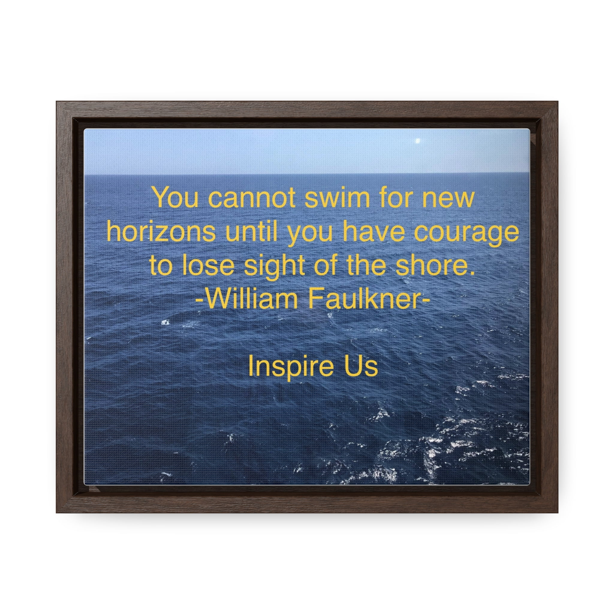 Courage Ocean Gallery Canvas Wraps, Horizontal Frame - Walmart.com