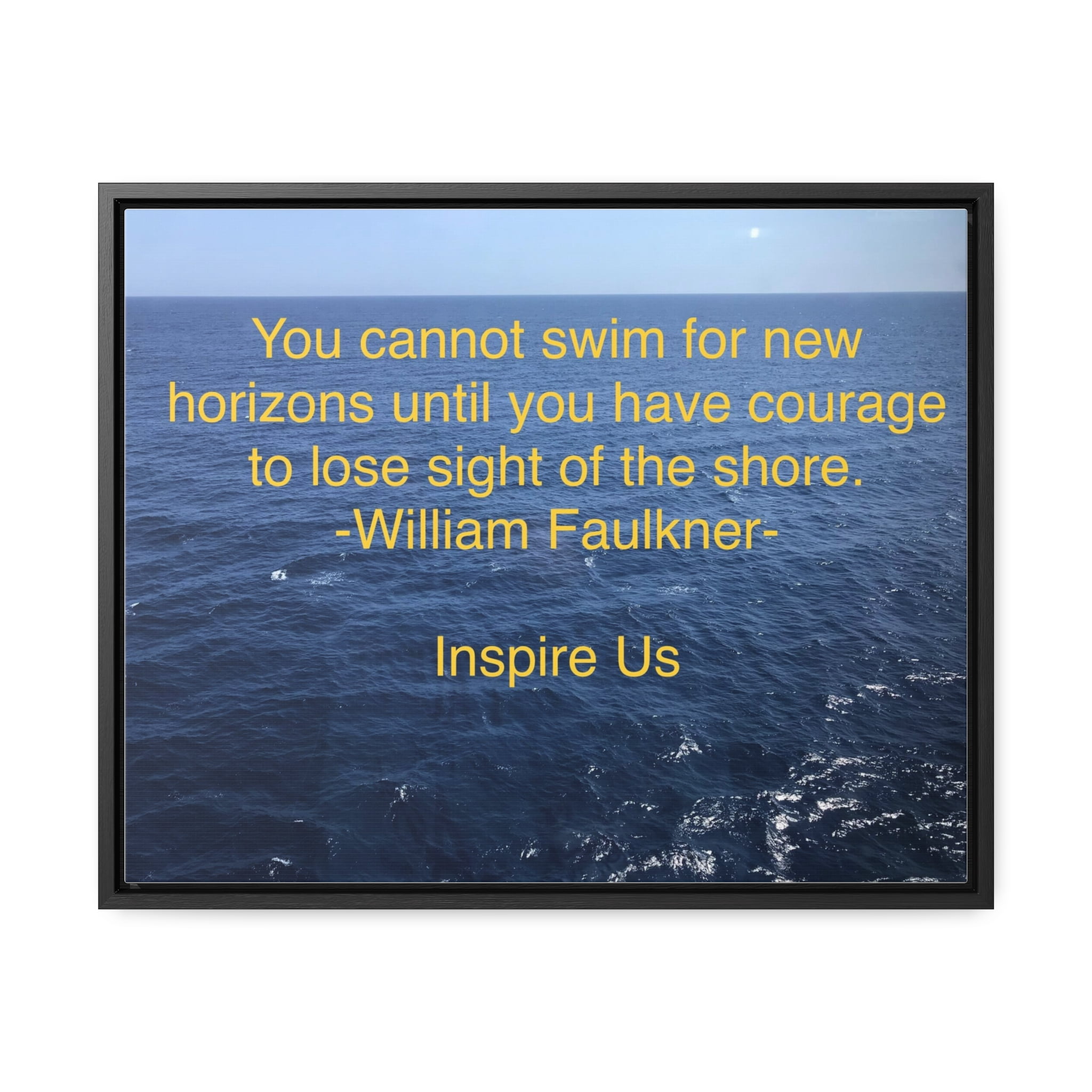Courage Ocean Gallery Canvas Wraps, Horizontal Frame - Walmart.com