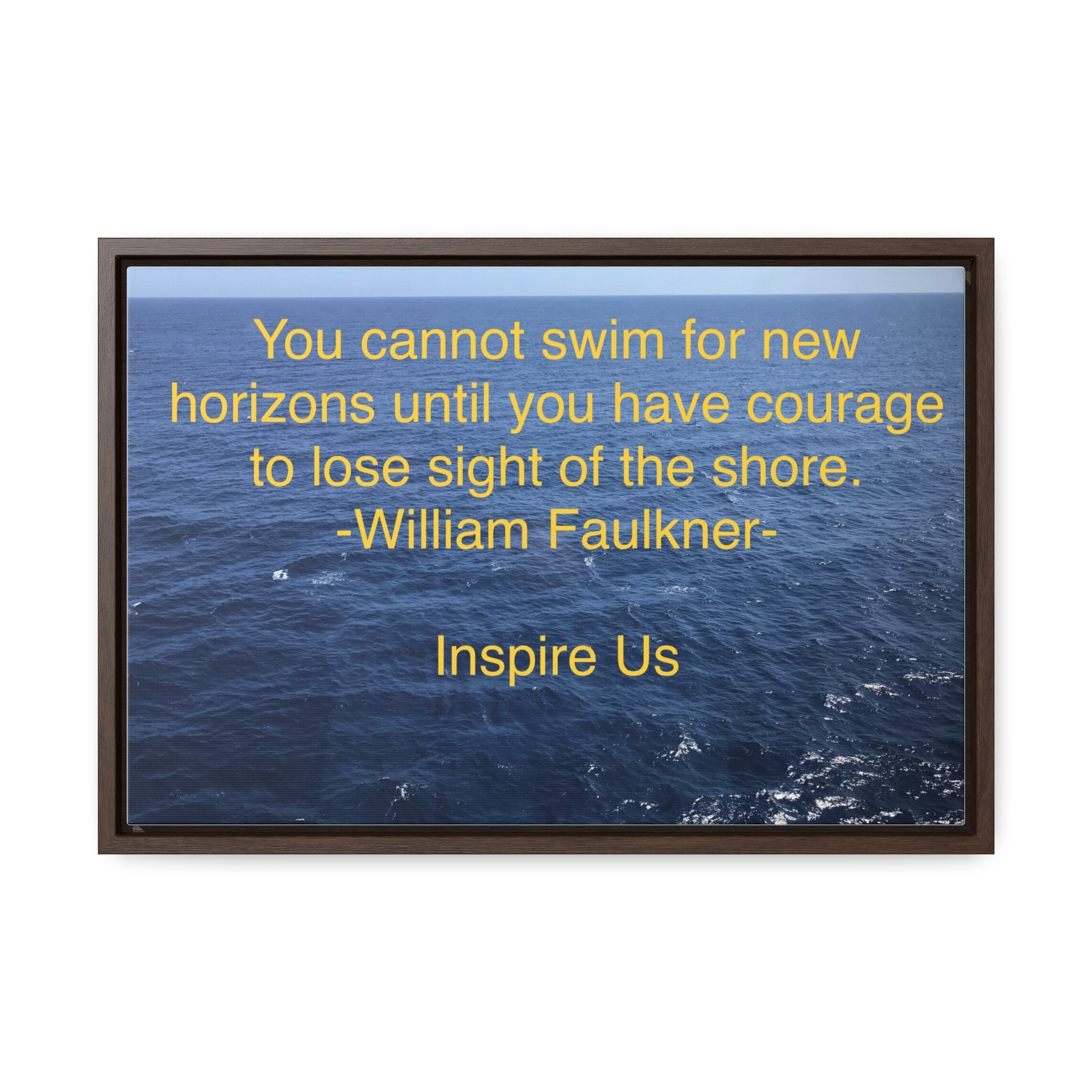 Courage Ocean Gallery Canvas Wraps, Horizontal Frame - Walmart.com