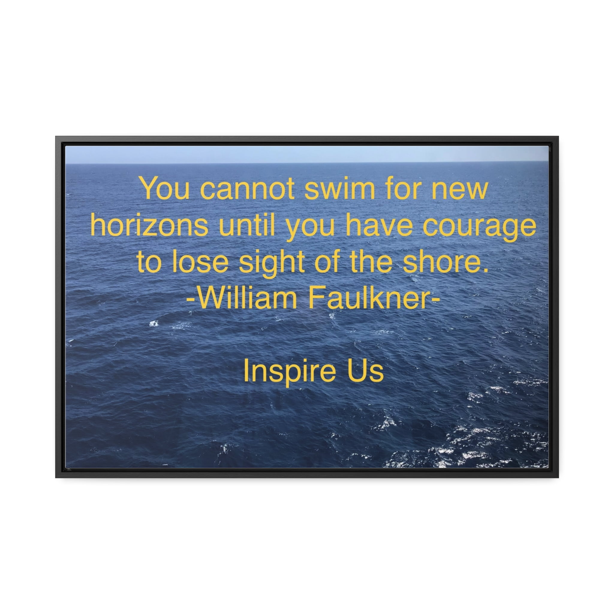Courage Ocean Gallery Canvas Wraps, Horizontal Frame - Walmart.com