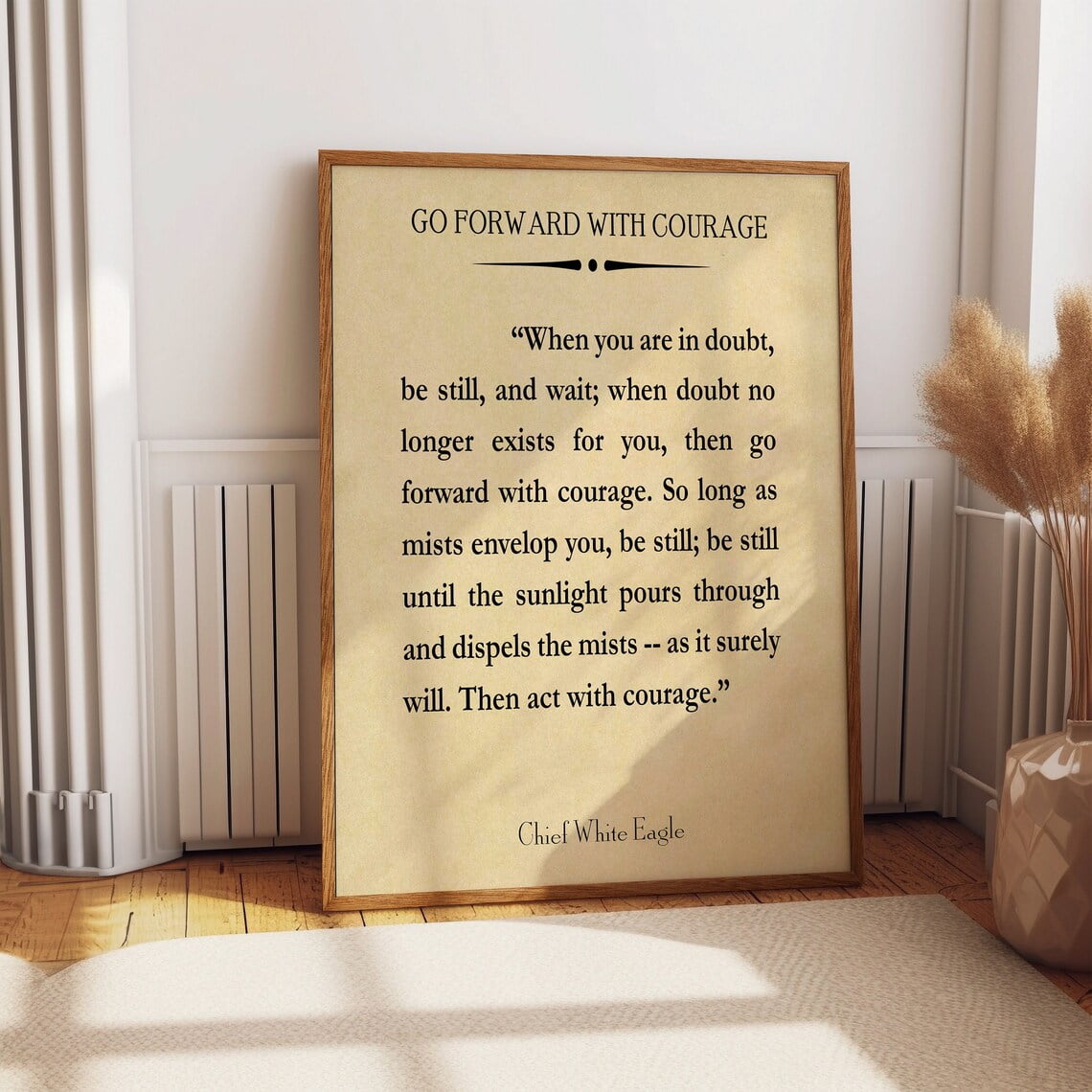 Courage Quote Courage Poster Chief White Eagle Go Forward With Courage ...