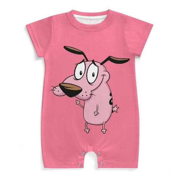 Courage The Cowardly Dog Baby Boy Girl Short Sleeve Romper Clothing Set ...