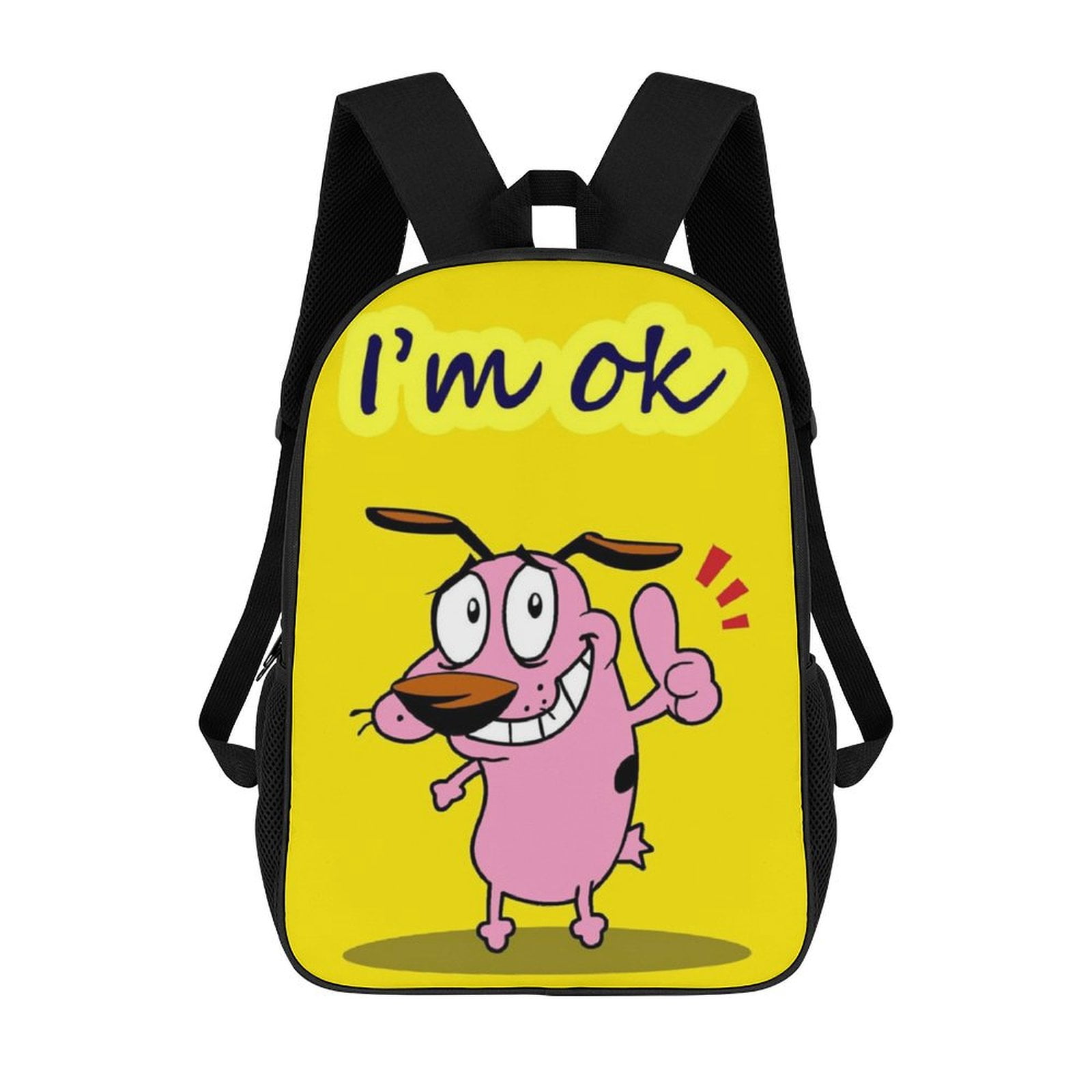 Courage The Cowardly Dog Backpack 3D Printed School Bookbag Casual ...