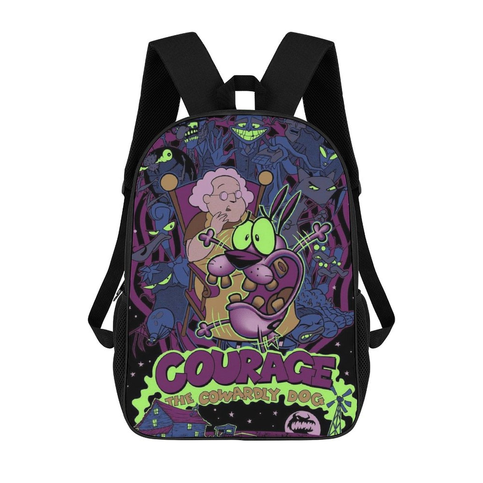 Courage The Cowardly Dog Backpack 3D Printed School Bookbag Casual ...