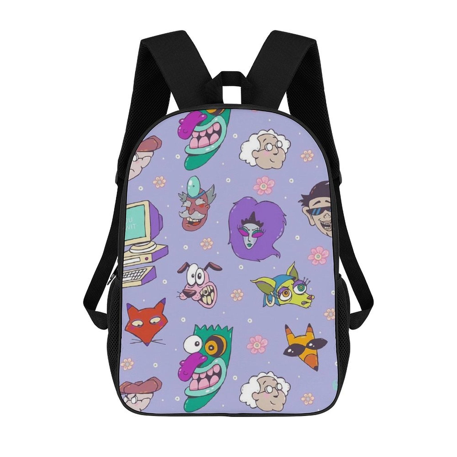 Courage The Cowardly Dog Backpack 3D Printed School Bookbag Casual ...