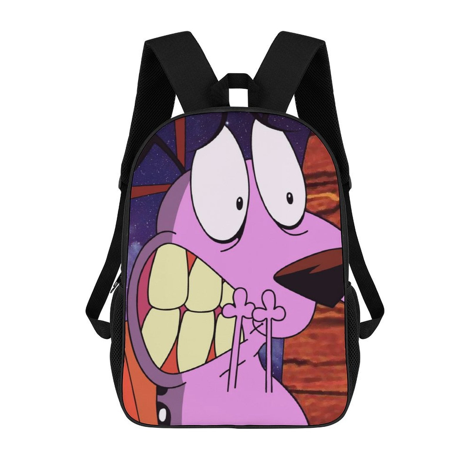 Courage The Cowardly Dog Backpacks 17 Inch Lightweight Bookbags Casual ...