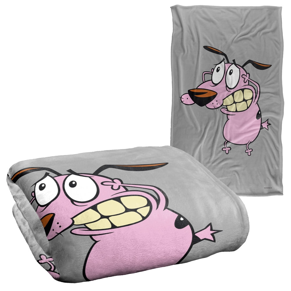Courage The Cowardly Dog Blanket, 36"x58", Season 1 Cover Silky Touch ...