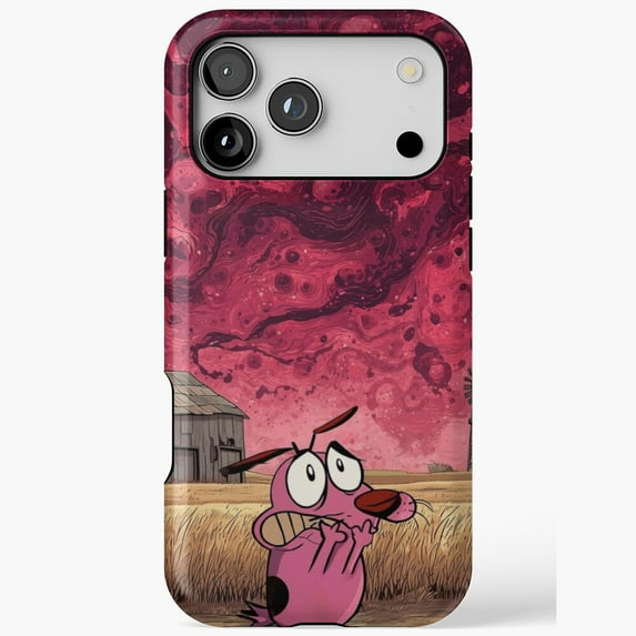 Courage The Cowardly Dog Cartoon Network 90s Horror iPhone Case 17 ...