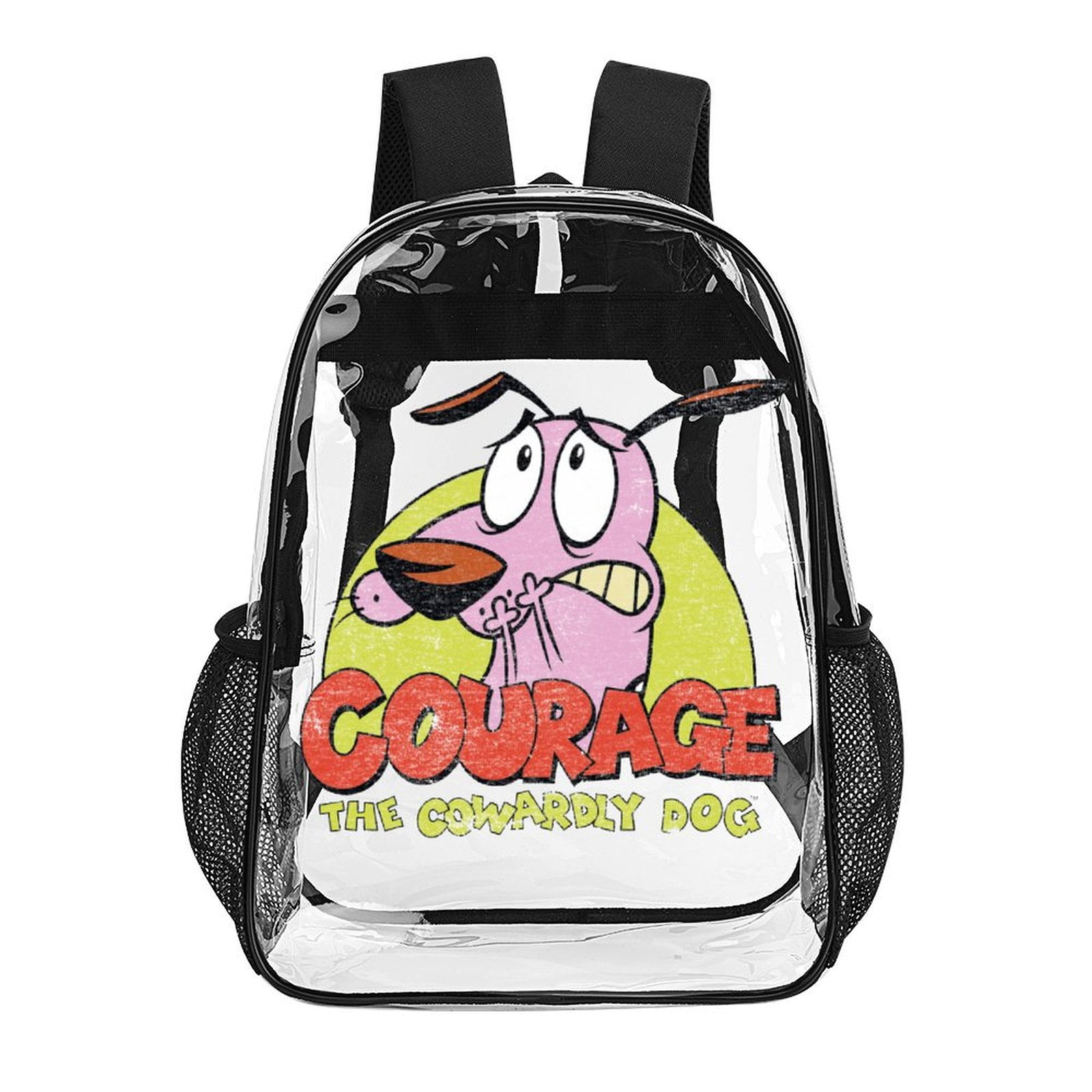 Courage The Cowardly Dog Clear Backpack PVC Transparent Backpack ...